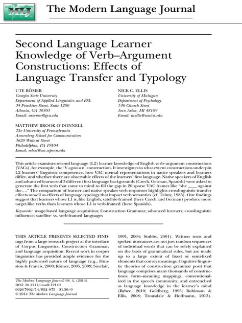 Modl 12149 Pdf Second Language Acquisition Second Language