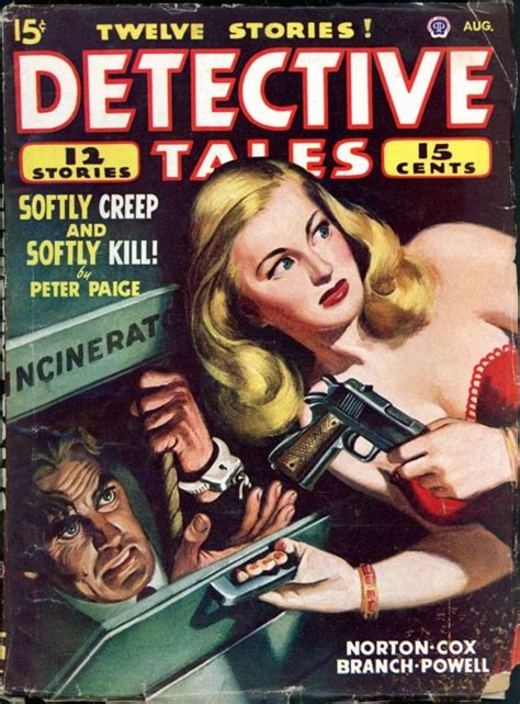 Detective Tales August 1947 Pulp Fiction Pulp Fiction Art Pulp Novels