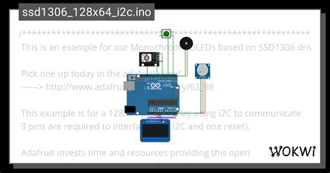 ssd1306_128x64_i2c.ino - Wokwi ESP32, STM32, Arduino Simulator
