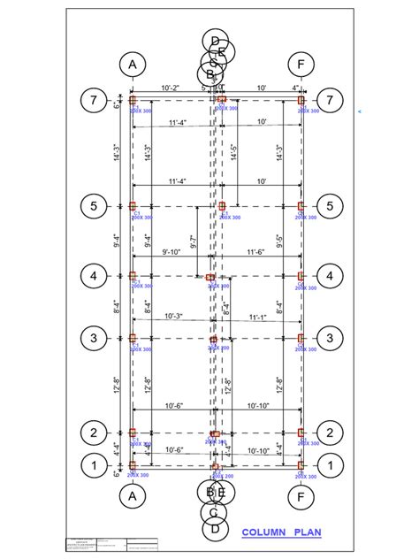 Column Plan Pdf