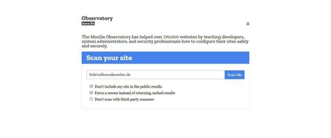 Mozilla Observatory Online Security Webseiten Checker › Hackspoiler De