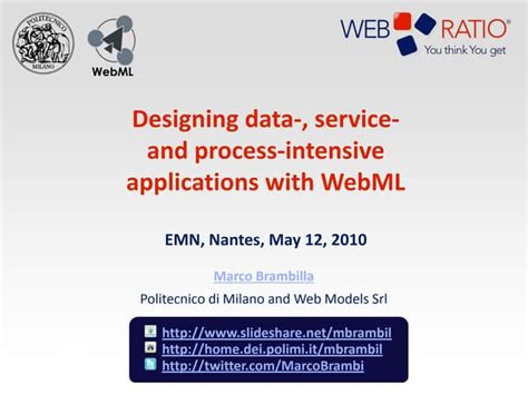 Webml And Webratio Business Process Modeling Bpm And Web Application Modeling Pptx