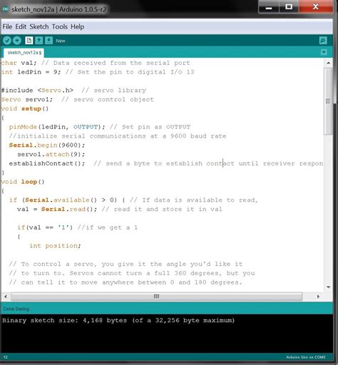 Communication Between Processing And A Servo Hackerscapes
