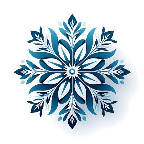 Premium Ai Image Snowflake Pattern