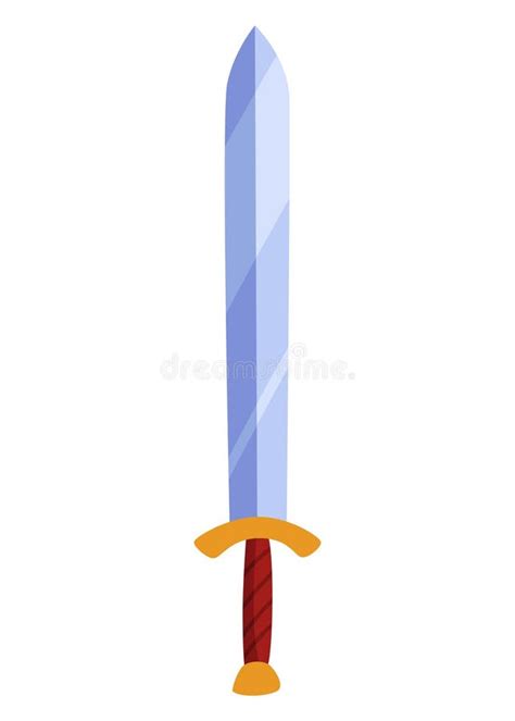 Sword Game Icon Vector Cartoon Game Ui Symbol Stock Vector Illustration Of Coin Element