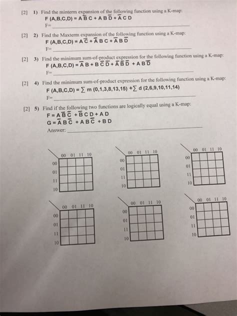 Solved Find The Minterm Expansion Of The Following Chegg Com