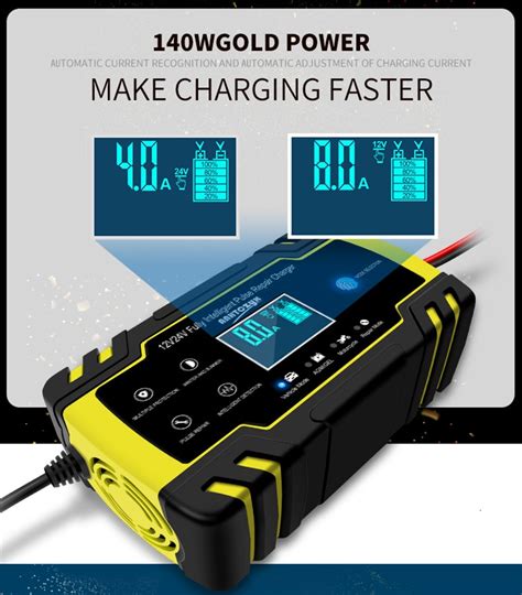 Chargeur De Batterie Intelligent Automatique 12V 8 Grandado