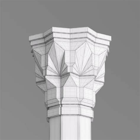 Classic Islamic Architectural Column Flippednormals