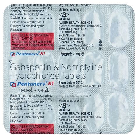 Pentanerv Nt Tablet Uses Price Side Effects Substitute