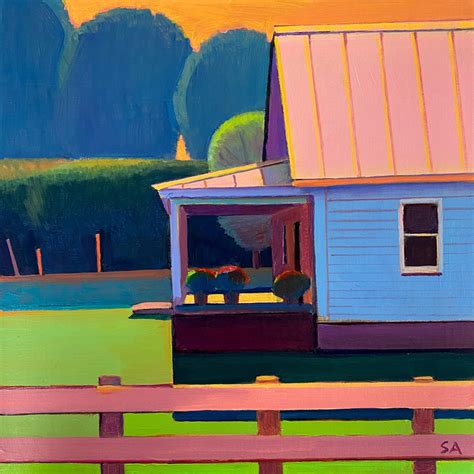 Farmhouse Summer Evening By Susan Abbott Paul Scott Gallery