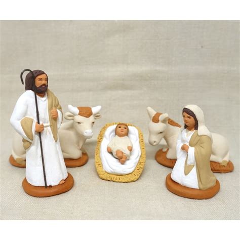 Santons de crèche nativité 6 7cm santons de crèche Aix en Provence