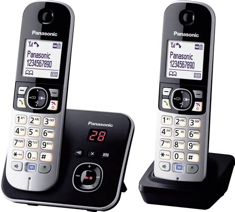 Panasonic Kx Tg6822 Duo Dect Gap Cordless Analogue Answerphone Hands