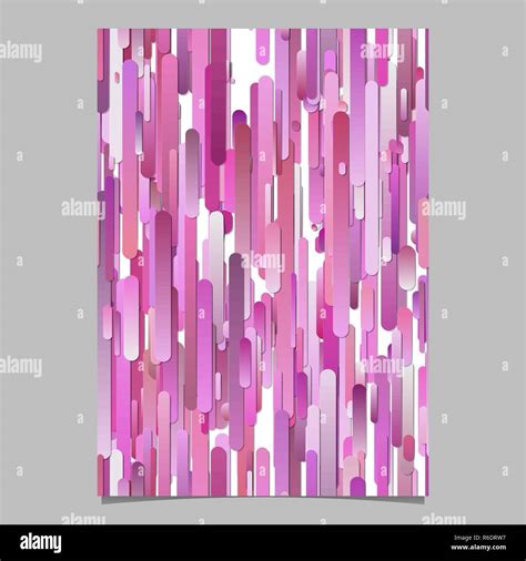 Pink Modern Abstract Gradient Vertical Rounded Stripe Pattern Brochure Background Vector
