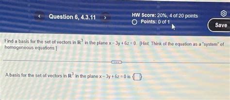 Solved Find A Basis For The Set Of Vectors In R In The Chegg