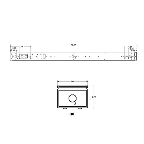 Lithonia Clx 48 26w Led Linear Strip Light Flat Diffuse 4000lm 400