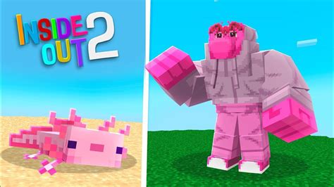 I Remade Every Mob Into Inside Out 2 In Minecraft Youtube