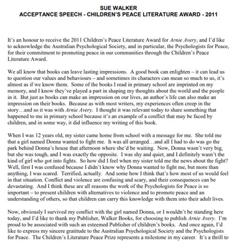 15 Best Award Acceptance Speech Examples Templates Show