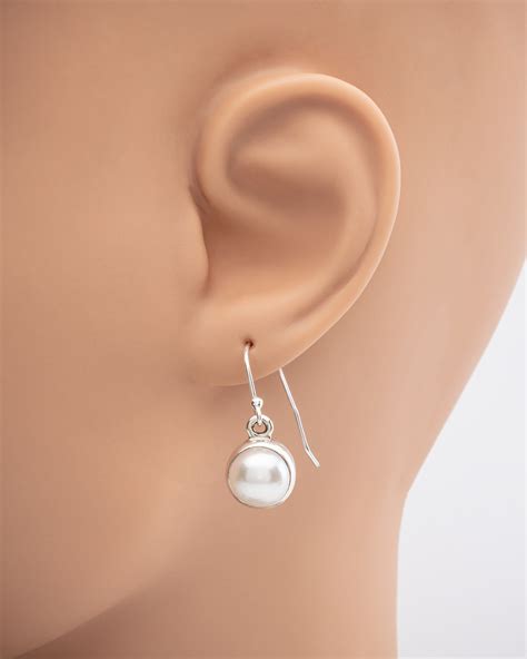 Pearl Dangle Earrings Sterling Silver And Cultured Pearls Shop