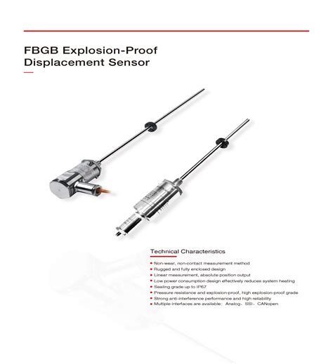 Yumo Fbgb Can Bus Output Explosion Proof Displacement Sensor China Can