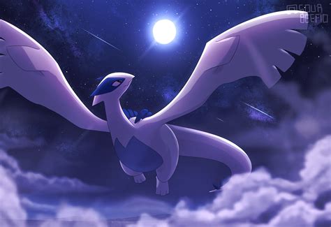 Hd Wallpaper Pokémon Lugia 2k Shiny Lugia Fanart Lugia Pokemon