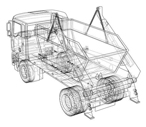Garbage Truck Sketch Stock Illustrations 190 Garbage Truck Sketch