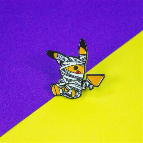 Spooky Pikachu Pin Pokemon Fashion Style Badge Metal T Fun Kanto Game Nerd Geek Meme