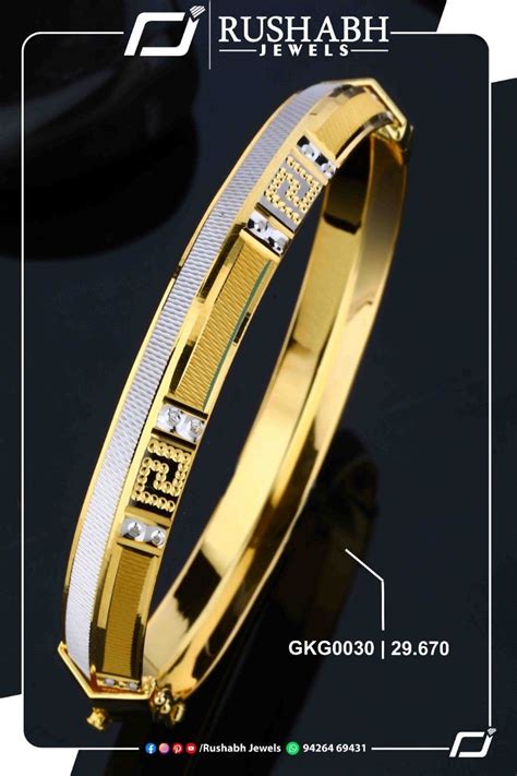 GENTS PUNJABI KADA 22KT Mens Gold Jewelry Man Gold Bracelet Design