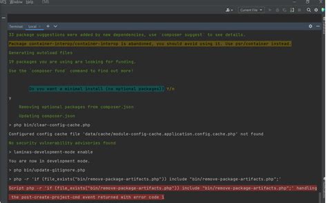 Installation Of Project Framework Error With Laminas Cache Components MVC Laminas