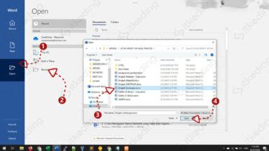 Cara Membuka File Dokumen MS Word Docx Doc Dan Dot