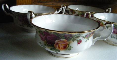 Old Country Roses Soup Bowls Set Of Four Royal Doulton Dated Soup Bowl Set Bowl Set