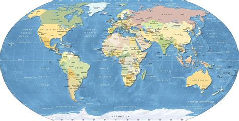 World Detailed Map Guide Of The World