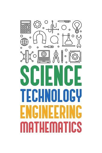 Stem 과학 기술 공학 및 수학 벡터 개념 개요 수직 현대 배너 Cpu에 대한 스톡 벡터 아트 및 기타 이미지 Cpu Stem 주제 개념 Istock