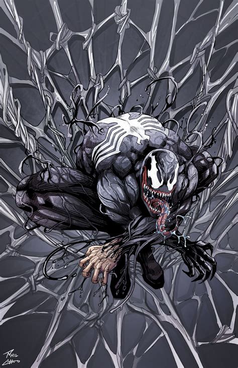 An Image Of A Spider Man With His Mouth Open And Claws Out In The Air