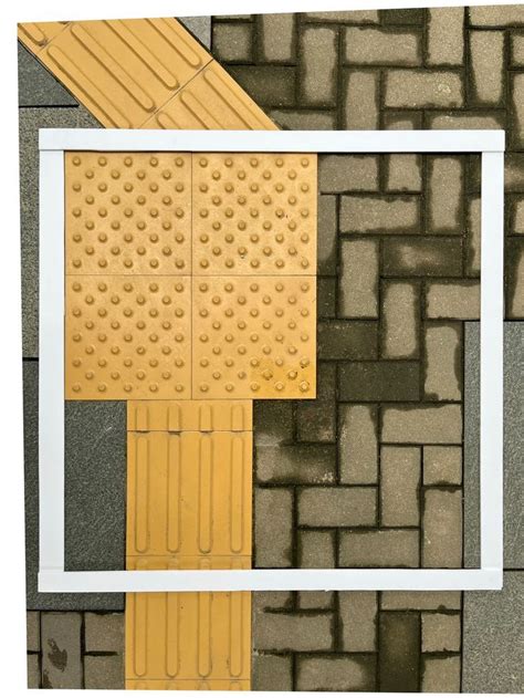 floor with tactile warning tile