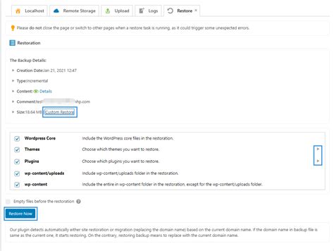 How To Set Up Incremental Backups With Backup Migration Pro WPvivid Plugins Documentation