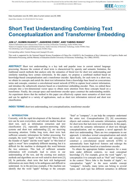 Pdf Short Text Understanding Combining Text Conceptualization And