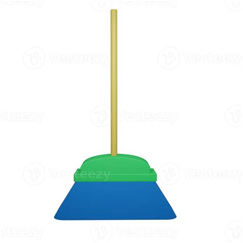 Broom 3d Icon Suitable For Additional Elements In Poster Design