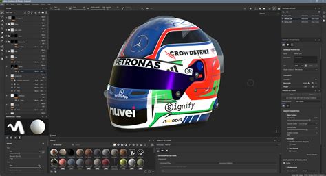 F1 Andrea Kimi Antonelli Helmet 2025 3d Model By Cactus3d