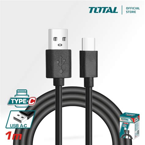 TOTAL USB Cable Type A To Type C For TCLI120502 Charger TBLI12153 Li Ion Battery Pack 12V