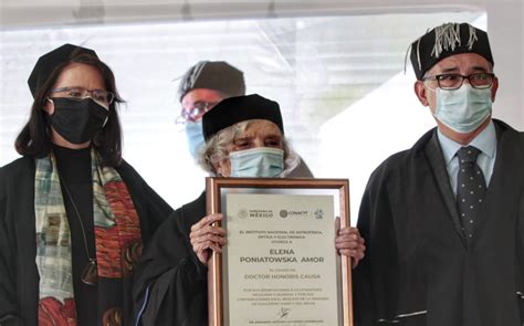 INAOE Entrega Doctorado Honoris Causa A Elena Poniatowska Grupo Milenio