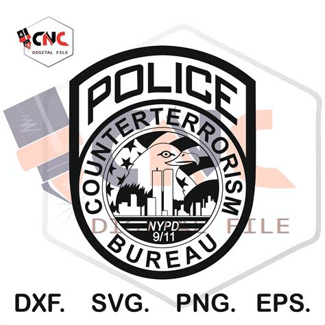 Nypd City Of New York Counterterrorism Bureau Police Vector Svg And Dxf