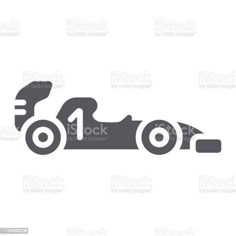 Openwheel Singleseater Racing Car Glyph Icon Sport And Automobile Race