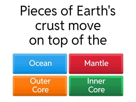 Tectonic Boundary Movement Quiz