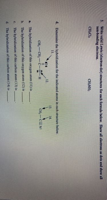 Solved 3 Write Valid Lewis Electron Dot Structures For Chegg Com