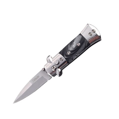 Defense Knives Spring Assisted Knives 325 Stiletto Automatic