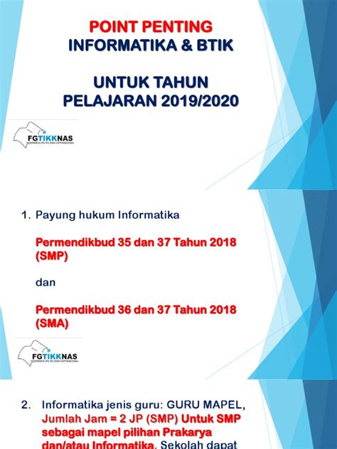 Point Penting Informatika And Btik Pdf