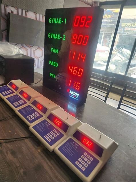 Wall Mounted Segment Led Token Display System At Piece In Ludhiana ID