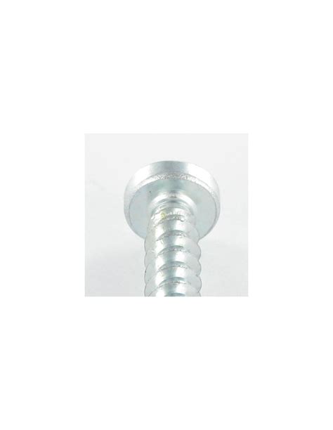 Vis Pvc Tête Cylindrique Tc Pozi 6x30 Filet 40 Degrès Acier Zingué Blanc