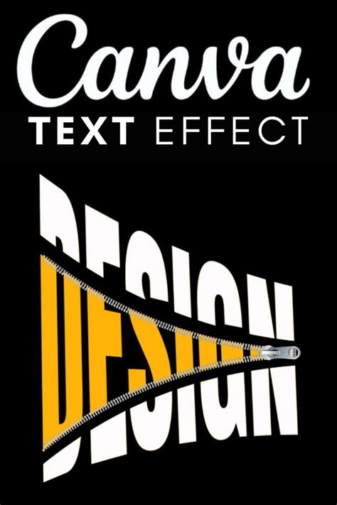 Canva Perspective Text With Zipper Effect En 2024 Mercadotecnia