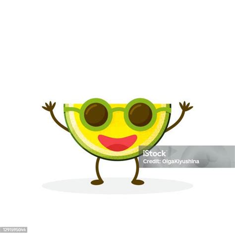 흰색 배경에 고립 된 수박 만화 캐릭터 플랫 디자인의 건강한 음식 재미있는 마스코트 벡터 일러스트 벡터 일러스트레이션 0명에 대한 스톡 벡터 아트 및 기타 이미지 Istock